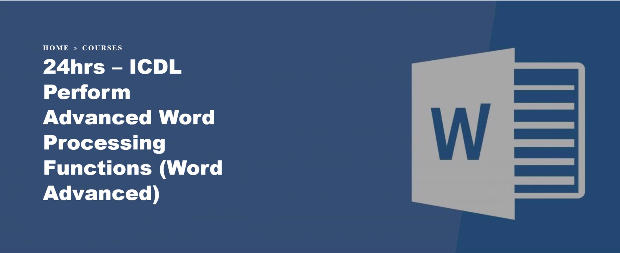 ICDL Word Advanced – Nanyang Valley